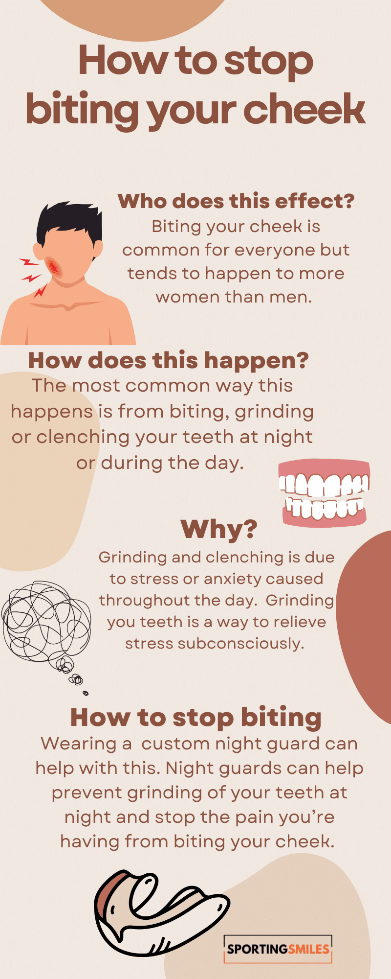 How To Stop Biting Cheek - SportingSmiles Dental