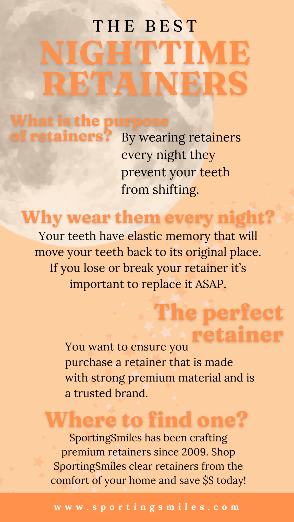 The Best Night Time Retainers - SportingSmiles Dental